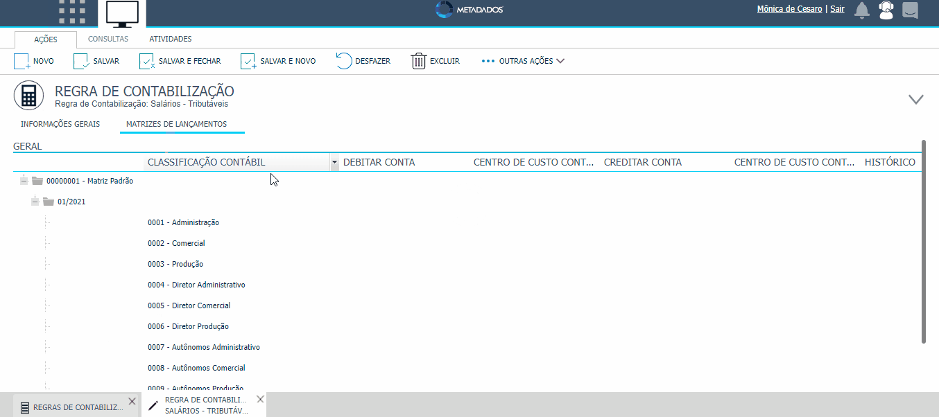 Como Cadastrar as Contas Contábeis – Flow