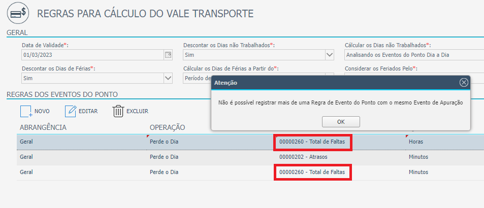 Como Cadastrar Regras para Cálculo do Vale Transporte – Flow